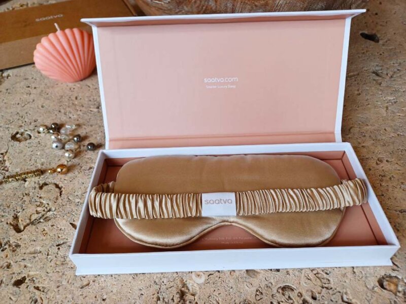 My Ultimate Luxury Experience with Saatva Weighted Silk Eye Mask: Is It ...