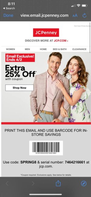 JCPenney Coupon - SuperMall